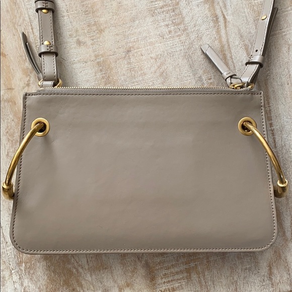 Chloe | Bags | Chloe Roy Mini Leather Crossbody Bag Motty Grey | Poshmark